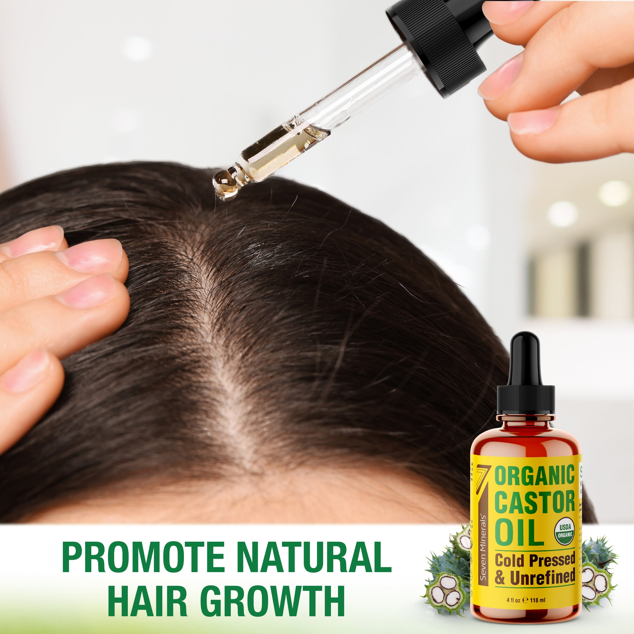 USDA Castor Oil 4oz - Seven Minerals