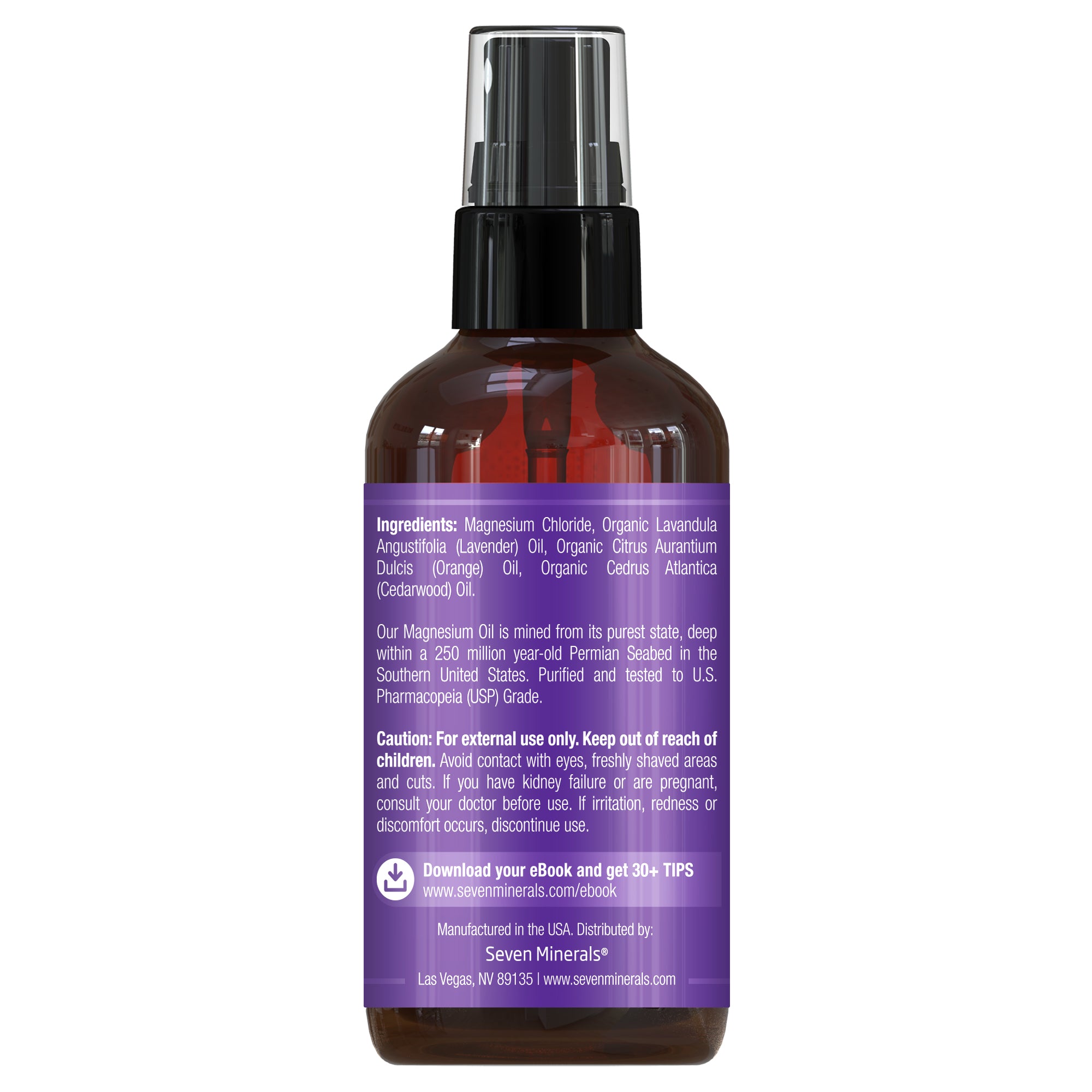 Restless Legs Magnesium Spray, 4 Oz ~ Seven Minerals